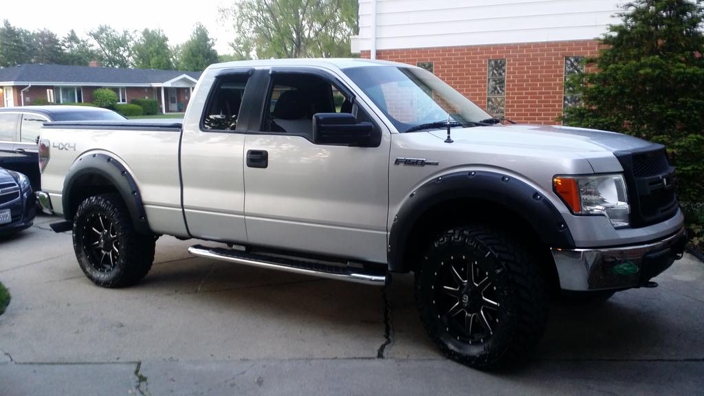 2009-2014 F-150 SuperCab Cab, Slip On Rocker Panel + Cab Corner Cover ...