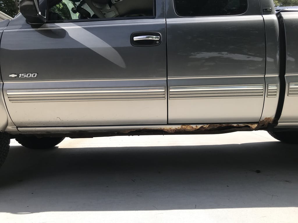 1999-2006 Silverado/Sierra Extended Cab 4-Door, Slip On Rocker Panel ...
