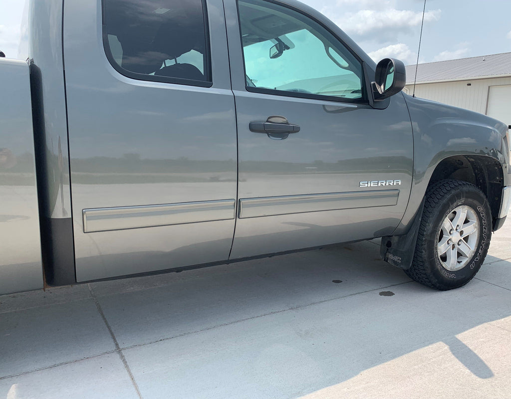 2007-2013 Silverado/Sierra Extended Cab, Slip On Rocker Panels + Cab C ...
