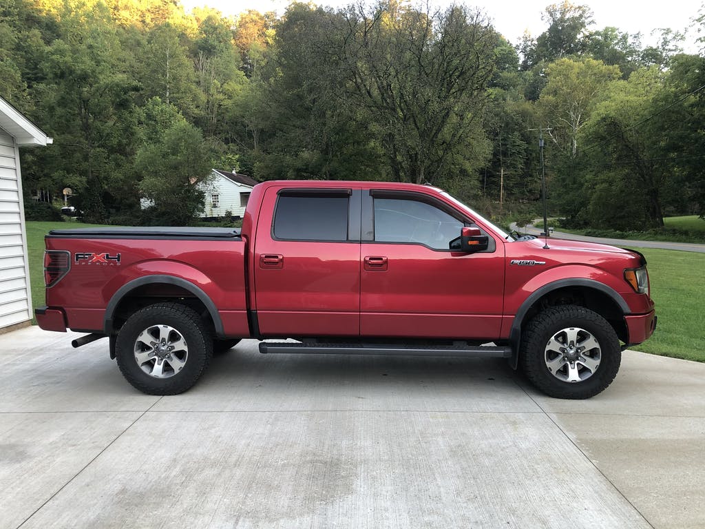 2009-2014 F-150 SuperCrew Cab, Slip On Rocker Panel + Cab Corner Cover ...